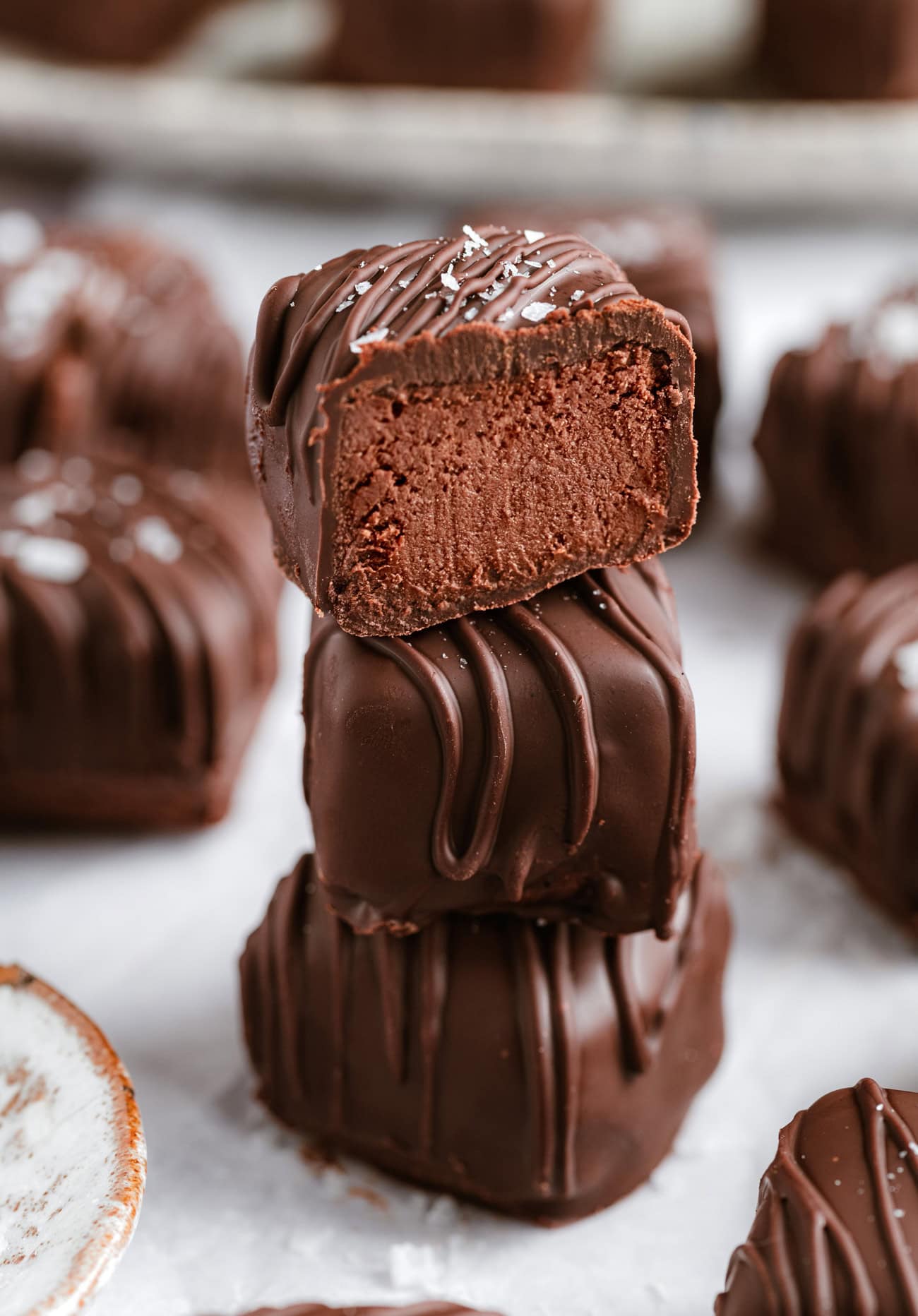 2 Ingredient Healthier Chocolate Candy Bars - Kirbie's Cravings