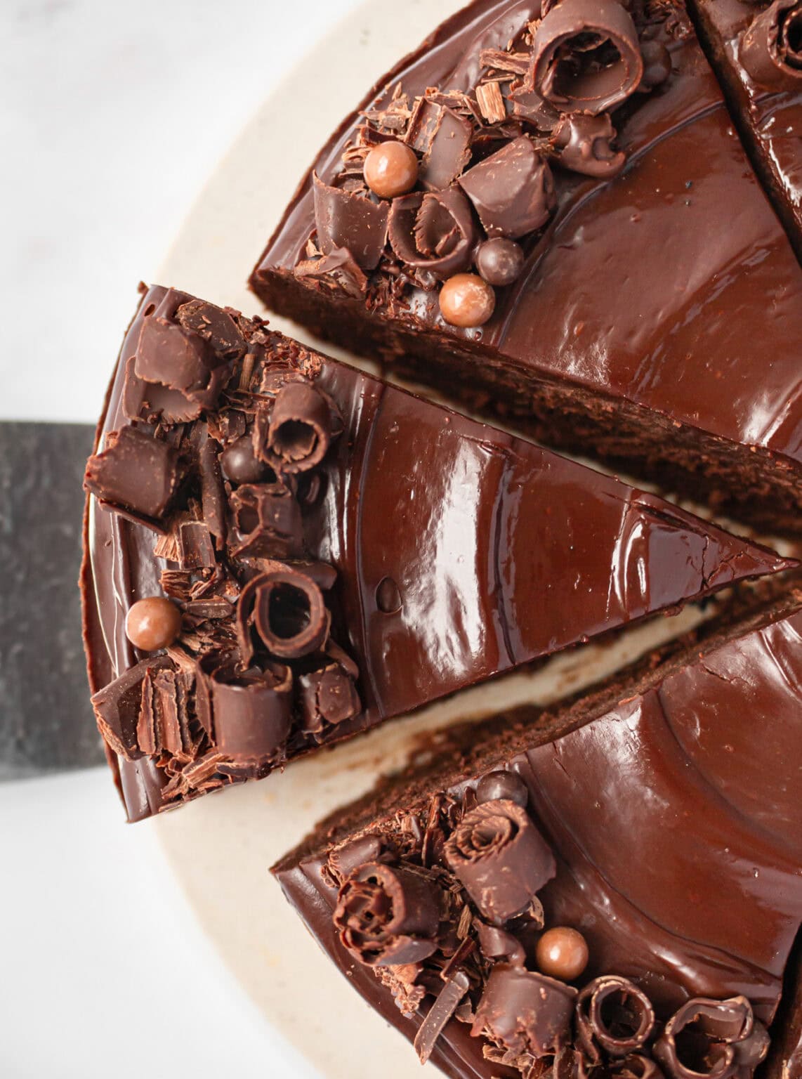 2 Ingredient Healthier No Bake Chocolate Cake - Kirbie's Cravings