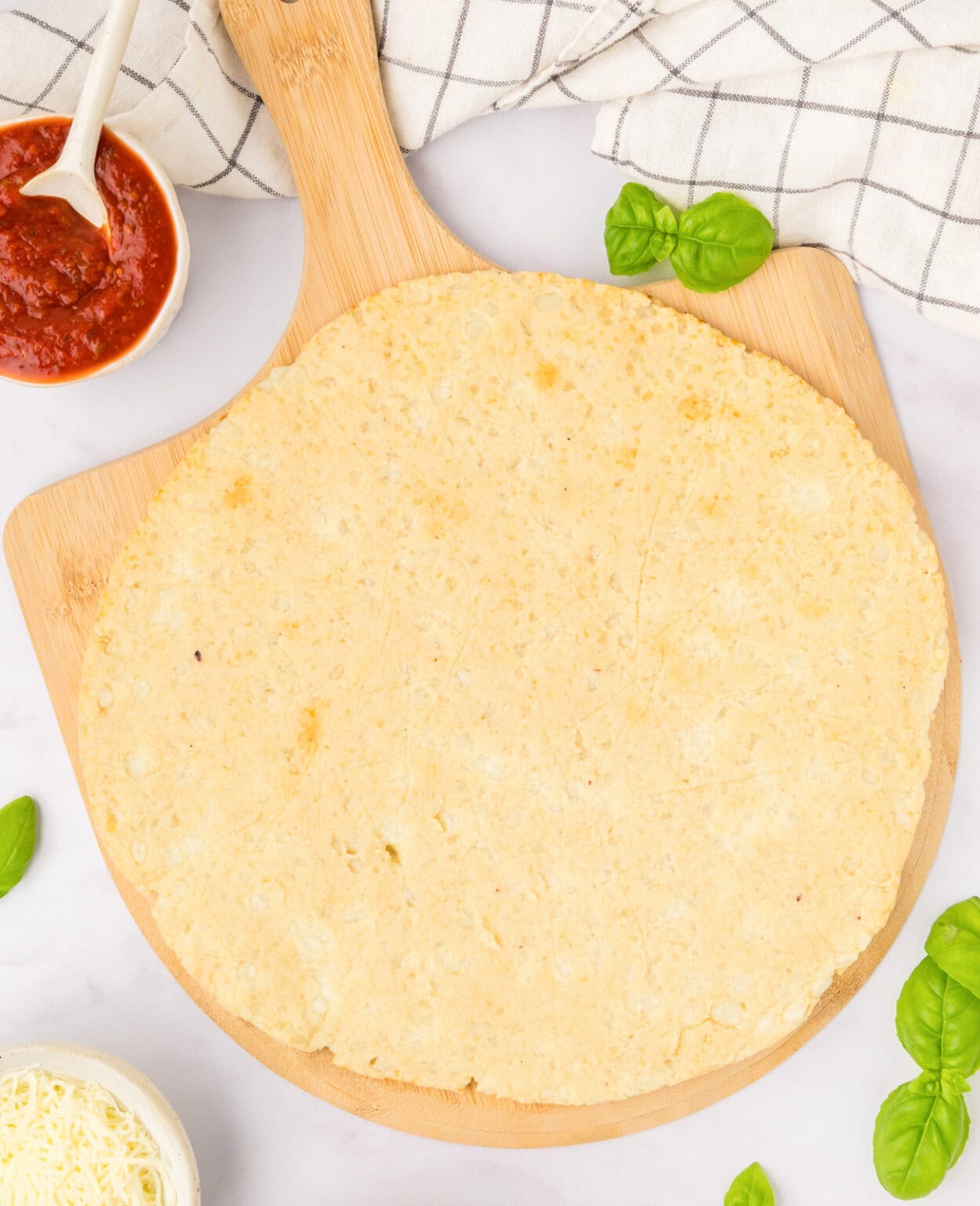 2 Ingredient Keto Cottage Cheese Pizza Crust - Kirbie's Cravings