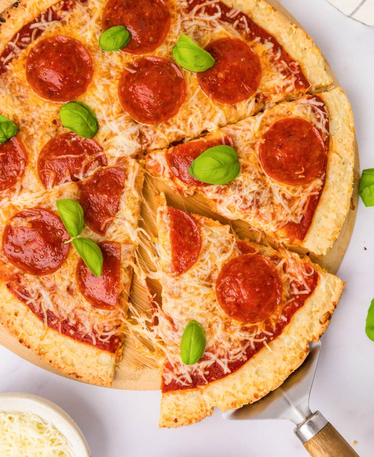2 Ingredient Keto Cottage Cheese Pizza Crust - Kirbie's Cravings
