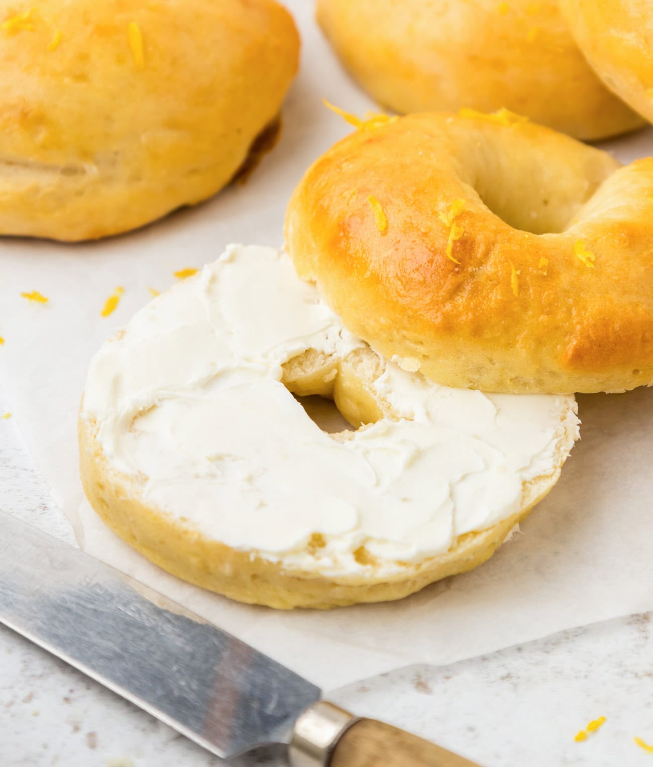 2 Ingredient Lemon Bagels - Kirbie's Cravings