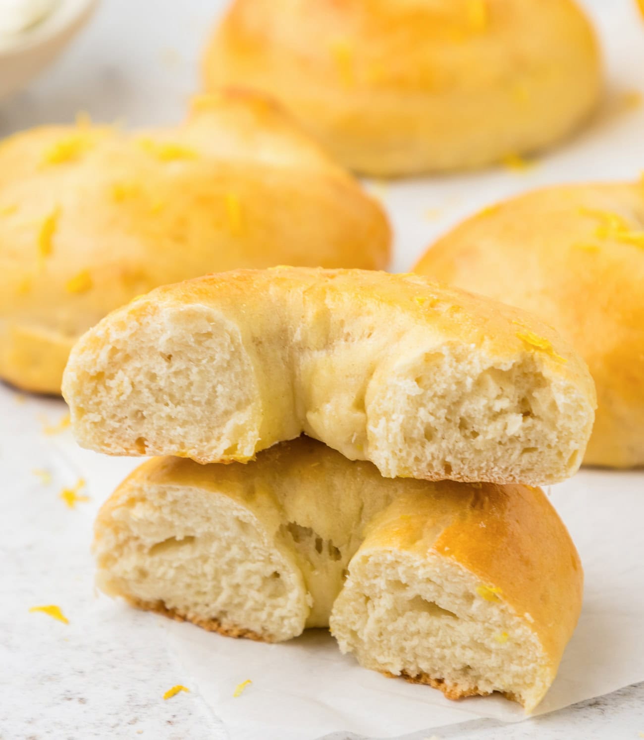 2 Ingredient Lemon Bagels - Kirbie's Cravings