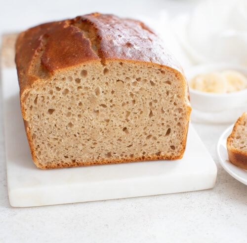 4 Ingredient Healthier Banana Bread (No Eggs, Refined Sugar, Butter or ...
