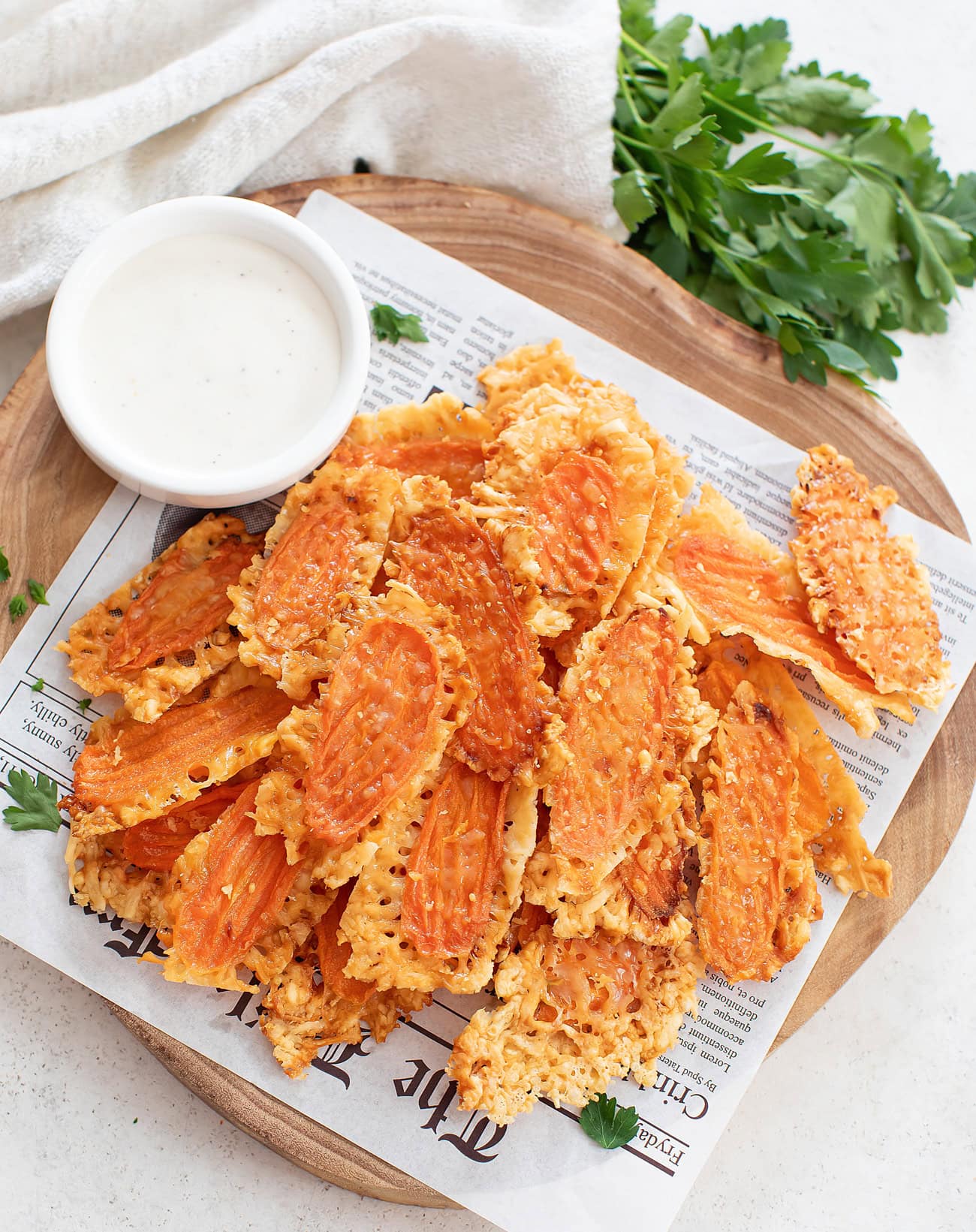 2 Ingredient Crispy Carrot Chips (Keto, Low Carb) - Kirbie's Cravings