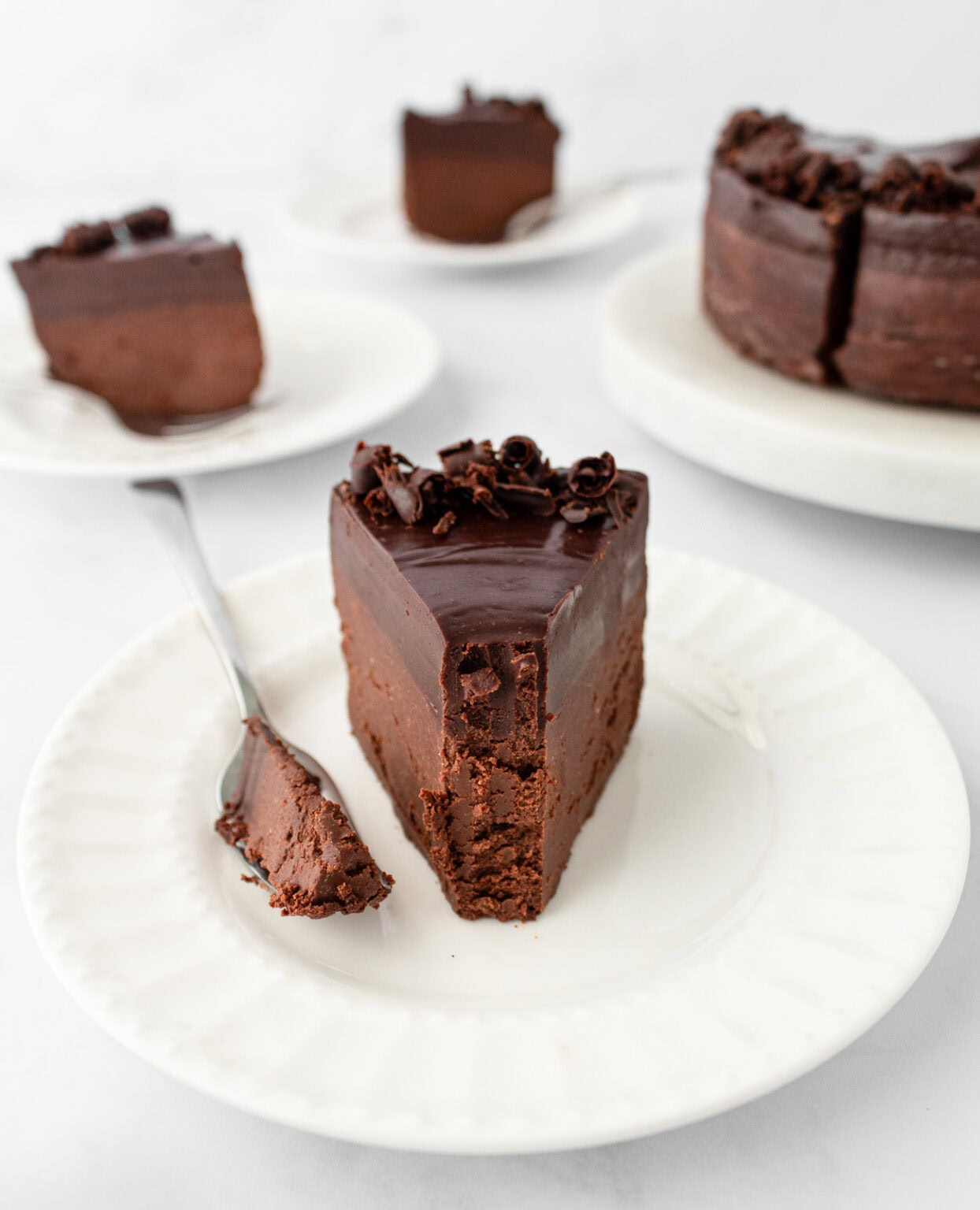 2 Ingredient No Bake Healthier Chocolate Cake (No Flour, Eggs, Butter ...