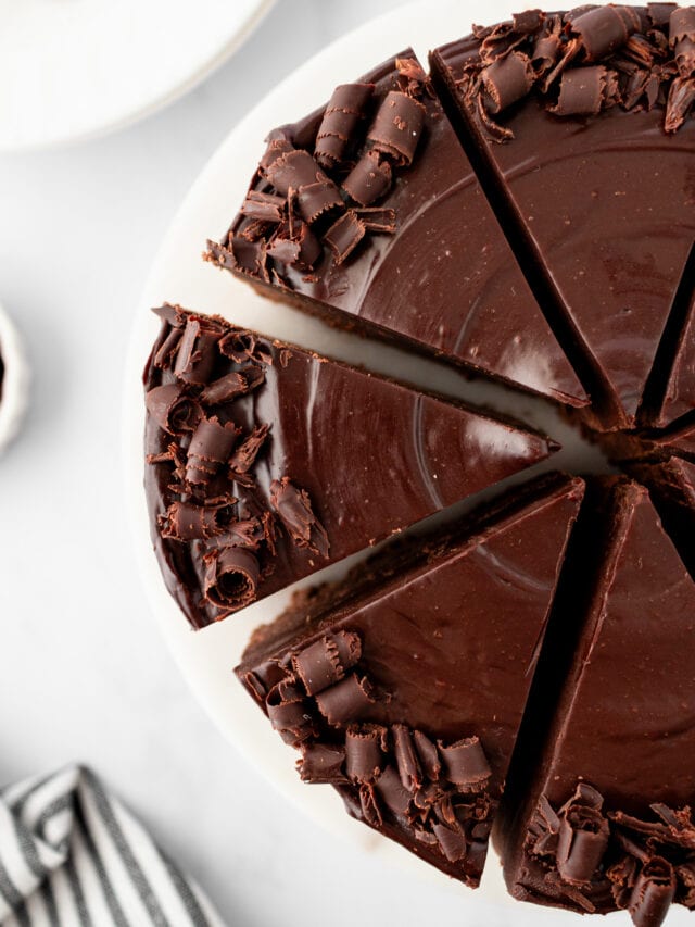 2 Ingredient No Bake Healthier Chocolate Cake (No Flour, Eggs, Butter ...