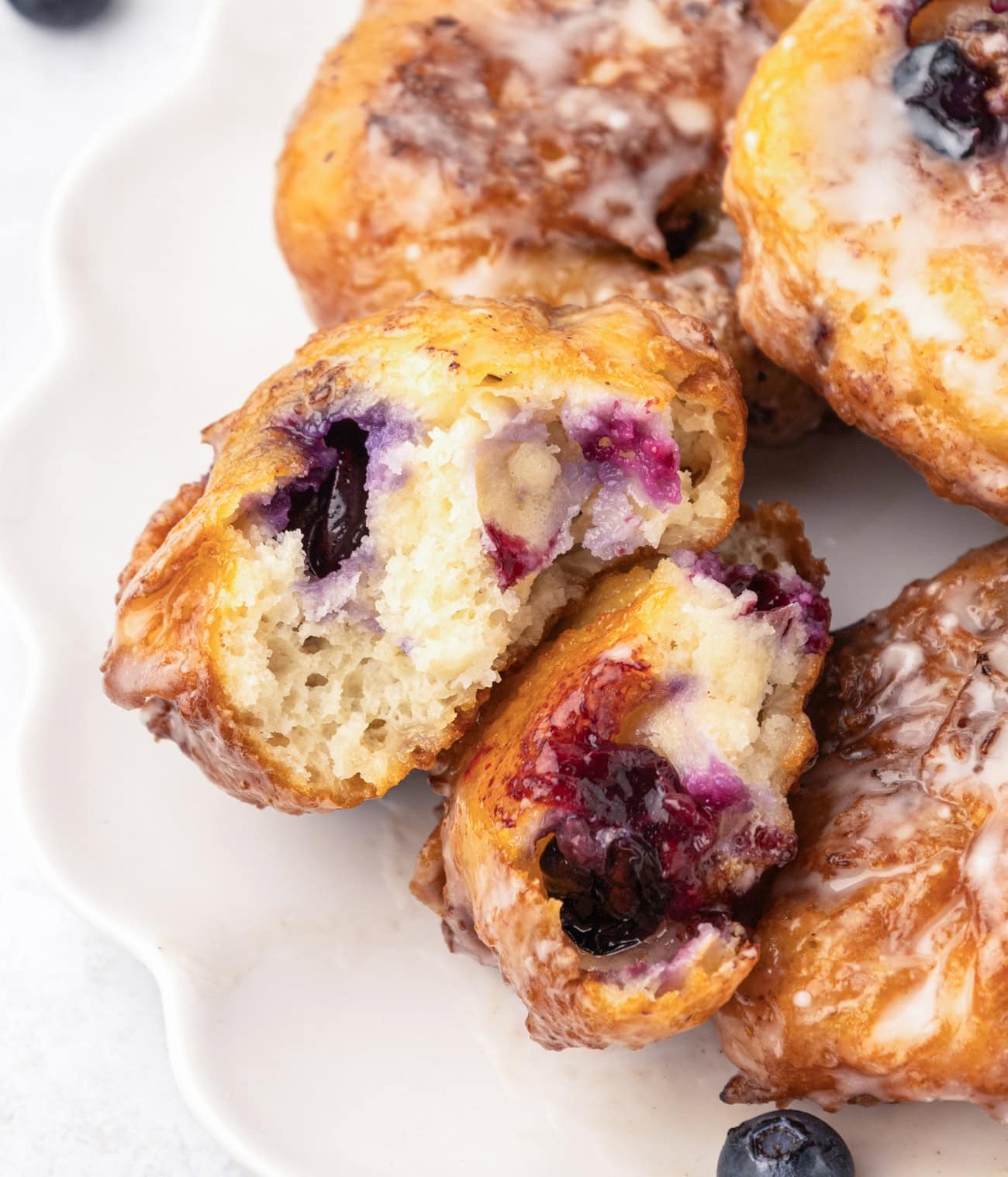 3 Ingredient Blueberry Fritters (No Yeast or Eggs) - Kirbie's Cravings