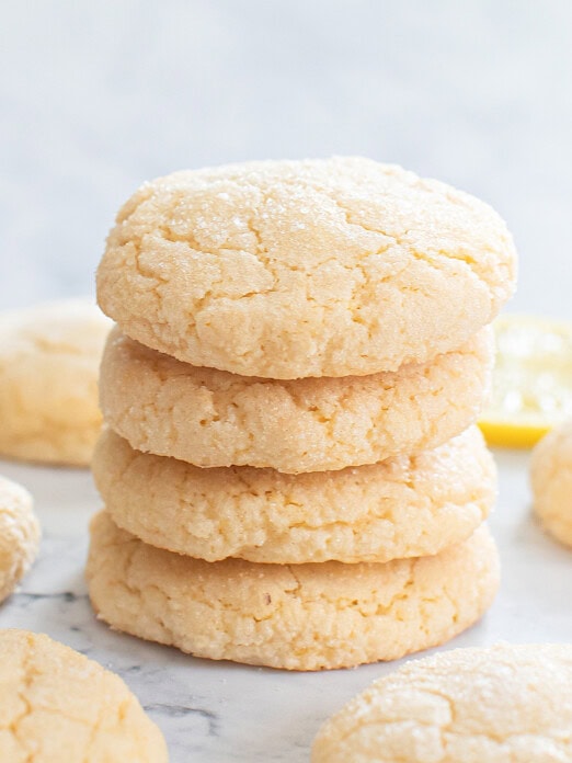 4 Ingredient Lemon Cloud Cookies (No White Flour, Butter or Oil ...