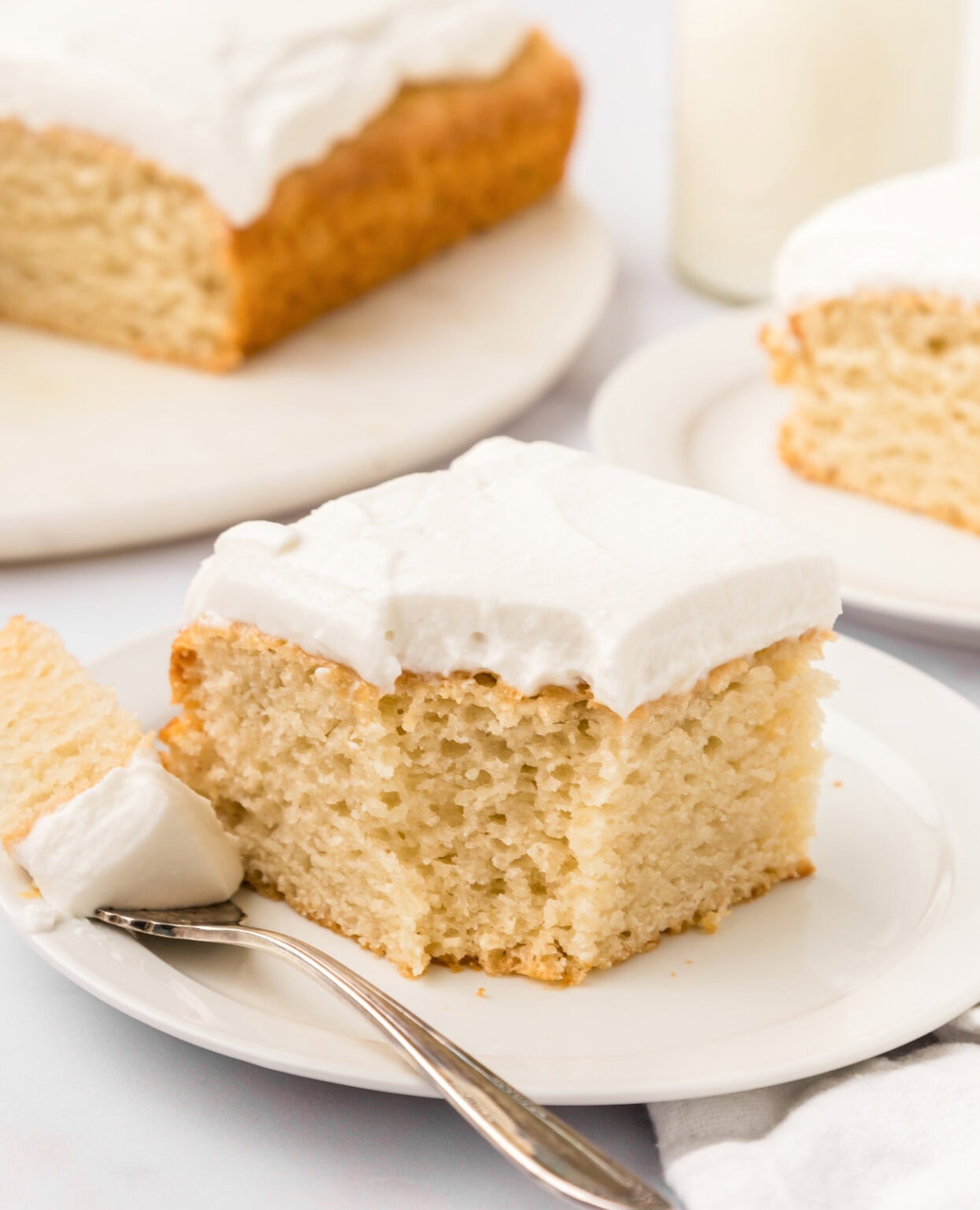 4 Ingredient Vanilla Cake (No Eggs, Dairy, Butter or Oil) - Kirbie's ...