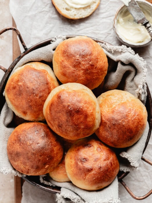 2 Ingredient Sourdough Bread Rolls (No Starter) - Kirbie's Cravings