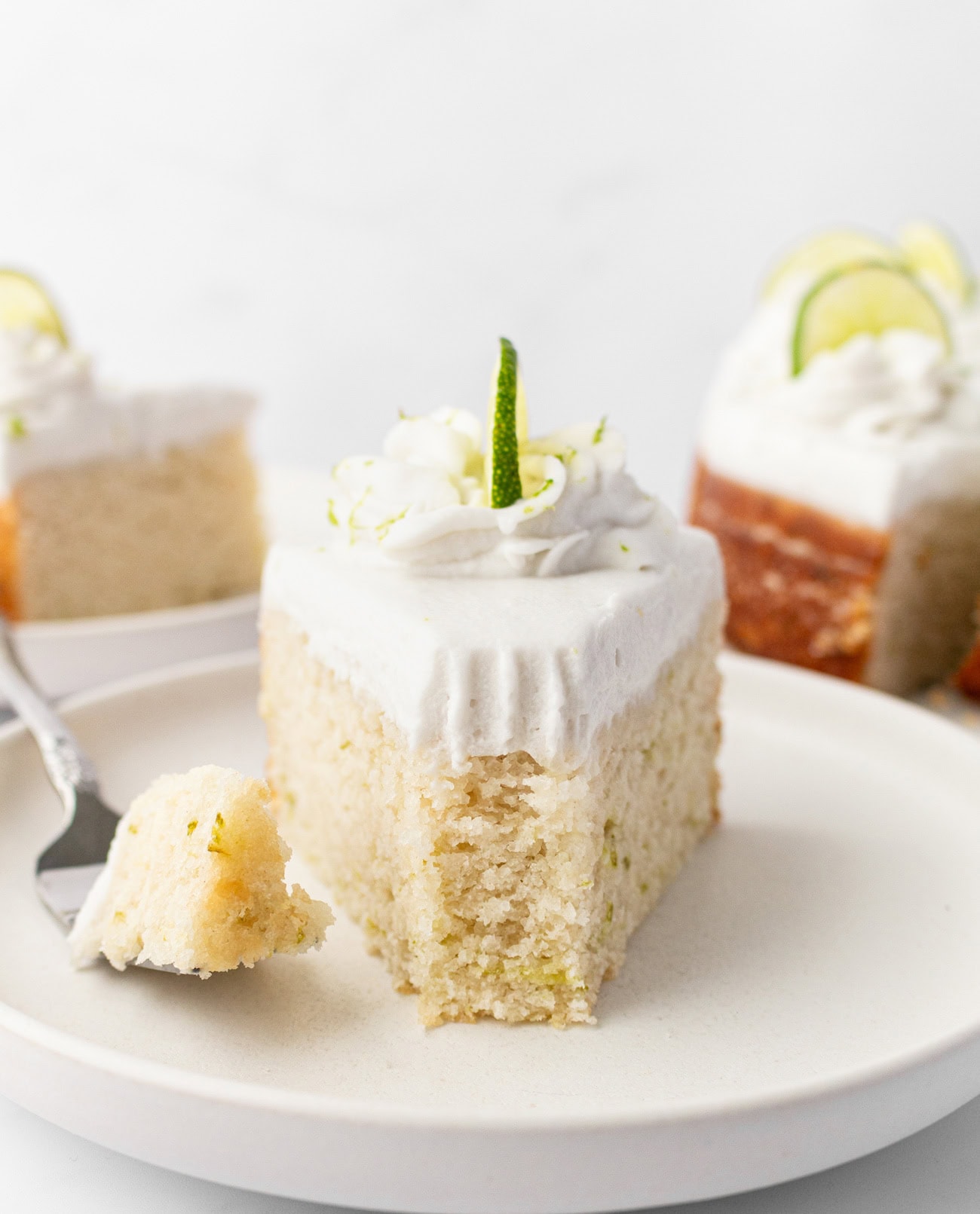4 Ingredient Coconut Lime Cake (No Eggs, Dairy, Butter or Oil) - Kirbie ...