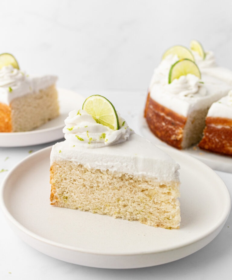 4 Ingredient Coconut Lime Cake (No Eggs, Dairy, Butter or Oil) - Kirbie ...
