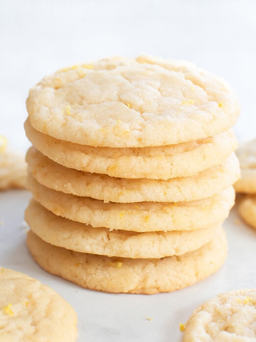 4 Ingredient Lemon Sugar Cookies (No Eggs) - Kirbie's Cravings