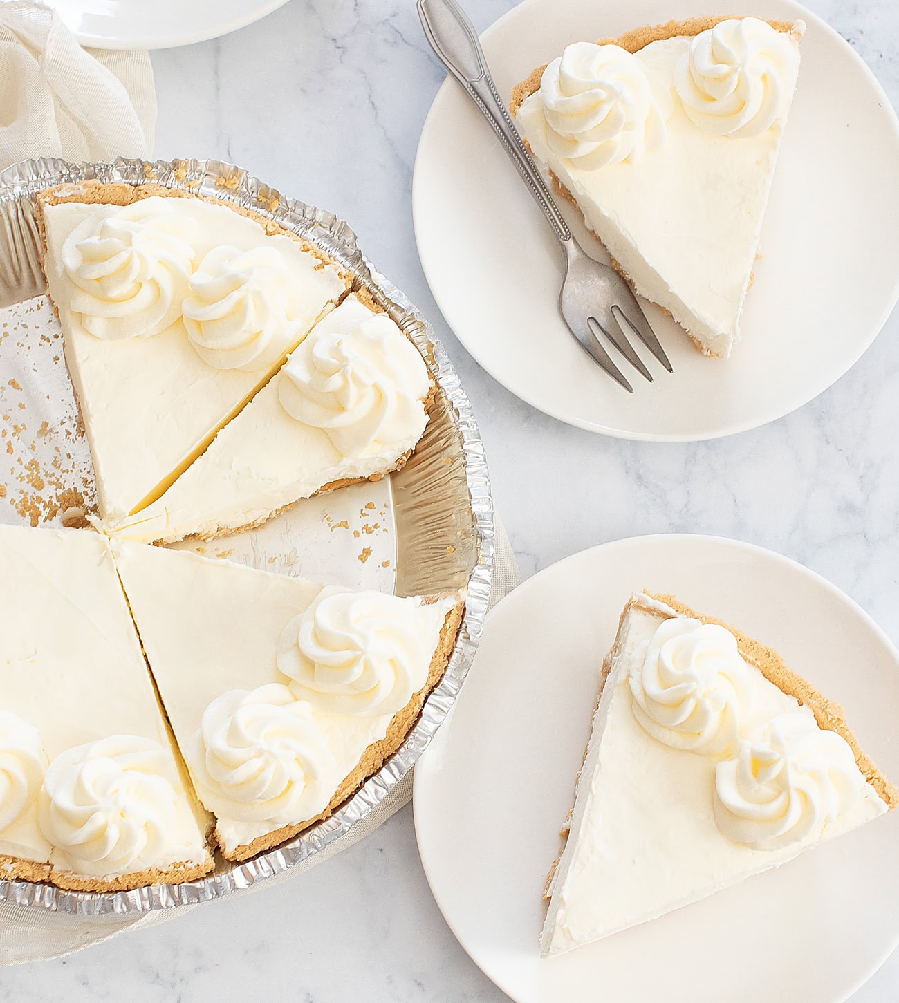 4 Ingredient No Bake Cloud Cheesecake - Kirbie's Cravings