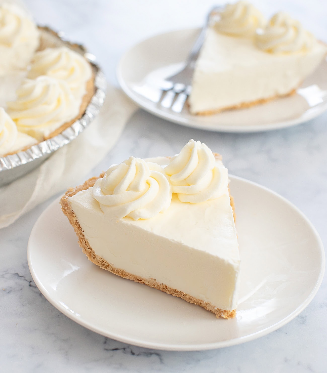 4 Ingredient No Bake Cloud Cheesecake - Kirbie's Cravings