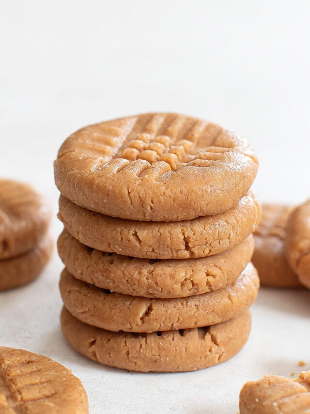 3 Ingredient Healthier No Bake Peanut Butter Cookies (No Wheat Flour, Eggs, Refined Sugar, Dairy ...