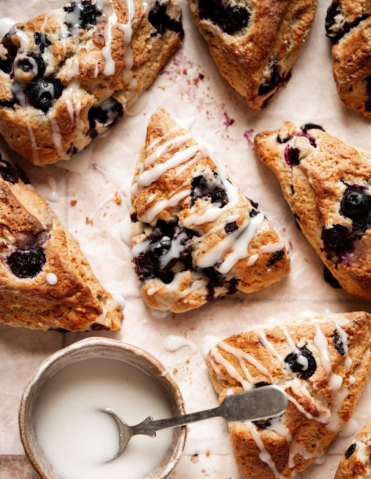 4 Ingredient Blueberry Scones (No Butter or Eggs) - Kirbie's Cravings