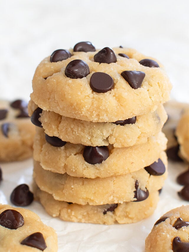 4 Ingredient Healthier No Bake Chocolate Chip Cookies (No Wheat Flour ...