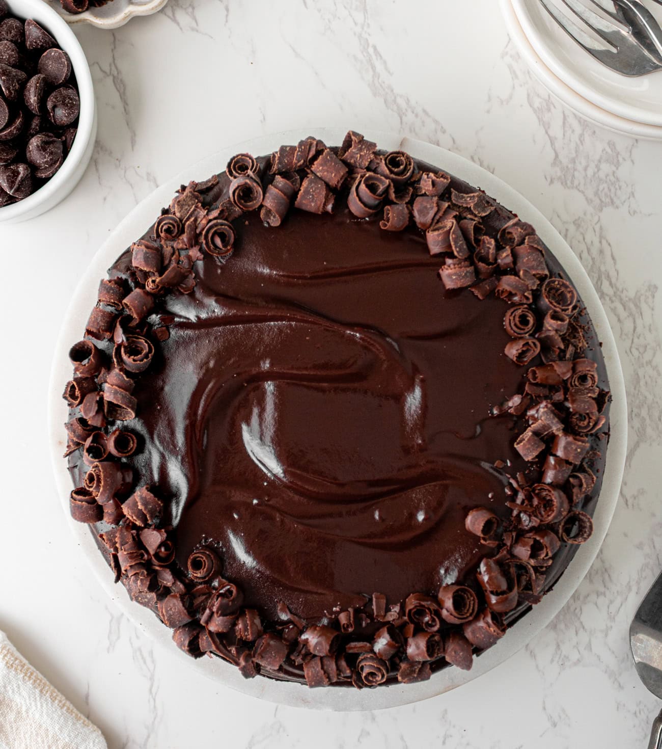 2 Ingredient No Bake Healthier Chocolate Cake (No Flour, Eggs, Dairy ...