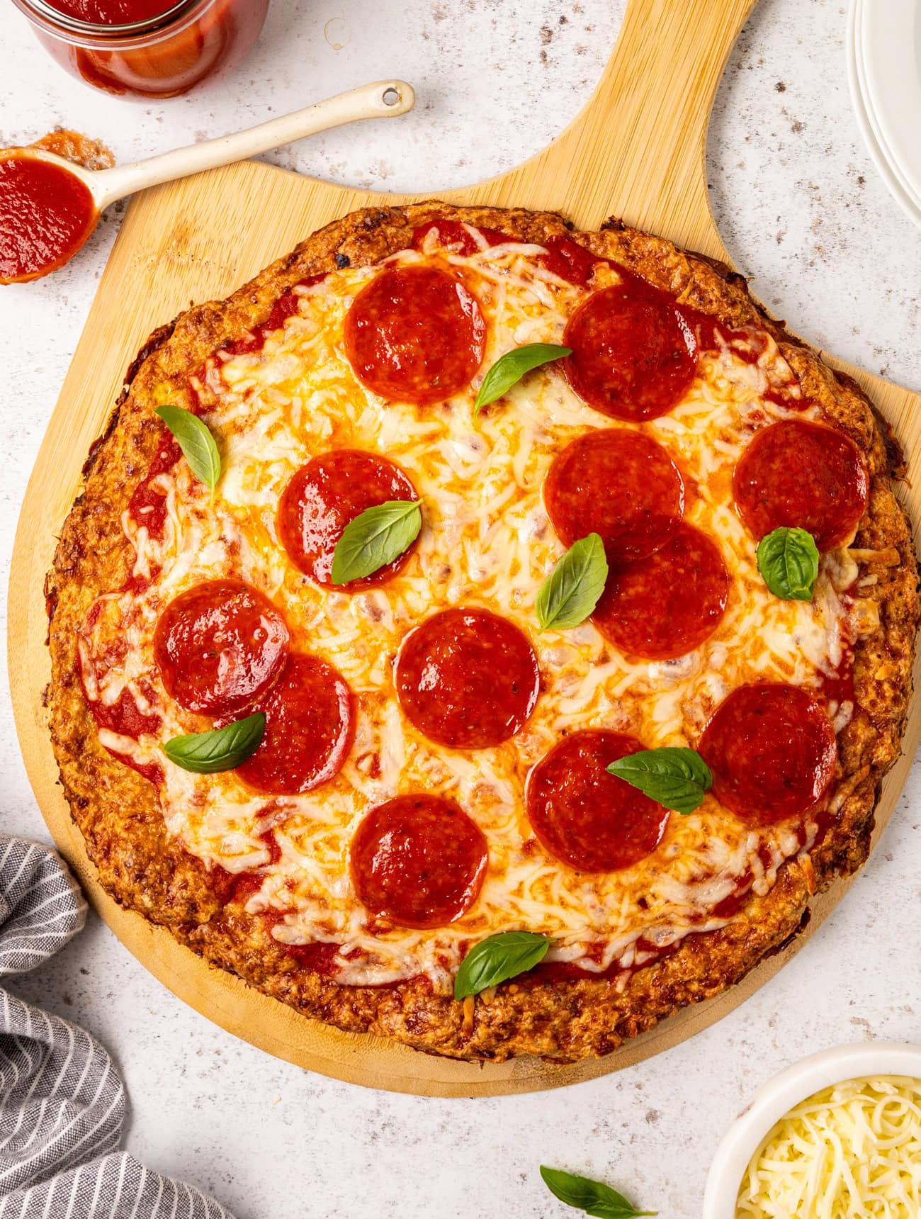 3 Ingredient High Protein Pizza Crust (Keto, Low Carb) - Kirbie's Cravings