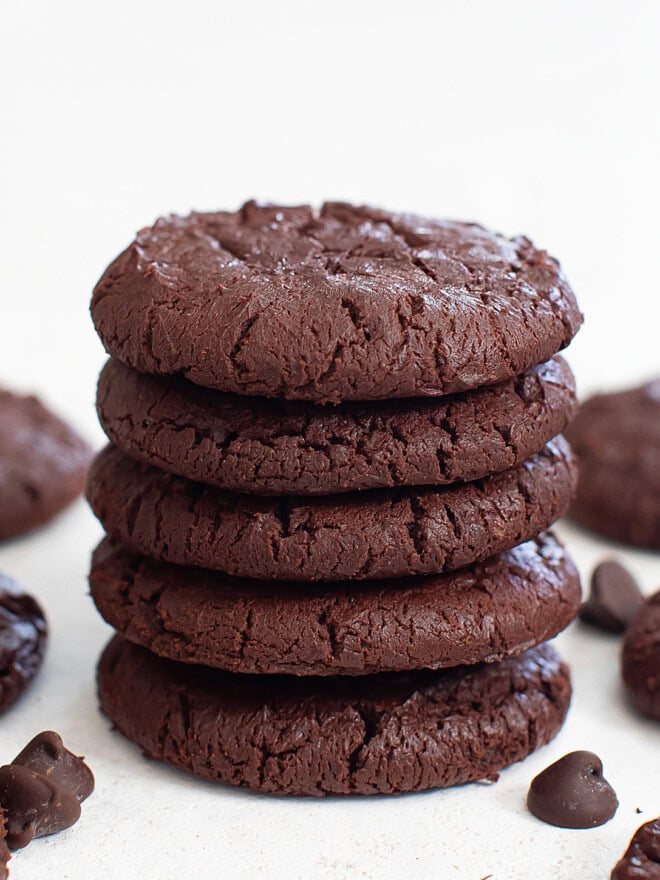 2 Ingredient Healthier Cottage Cheese Chocolate Cookies (No Flour, Eggs ...