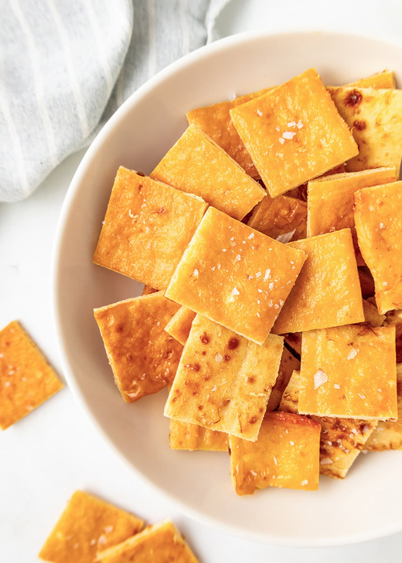 2 Ingredient Keto High Protein Crackers - Kirbie's Cravings