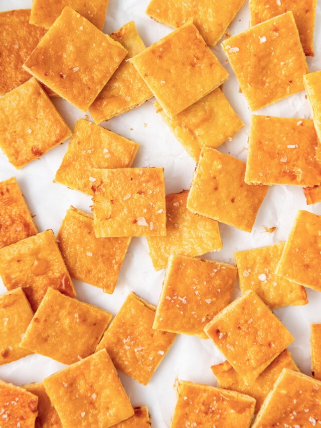 2 Ingredient Keto High Protein Crackers - Kirbie's Cravings