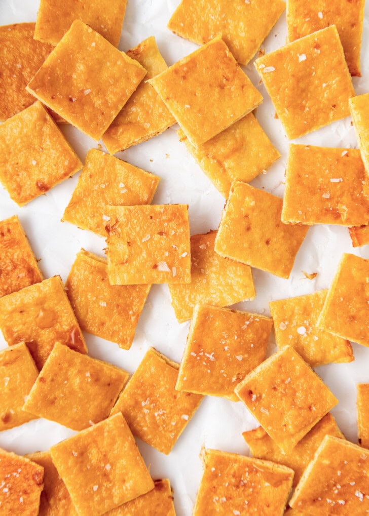 2 Ingredient Keto High Protein Crackers - Kirbie's Cravings