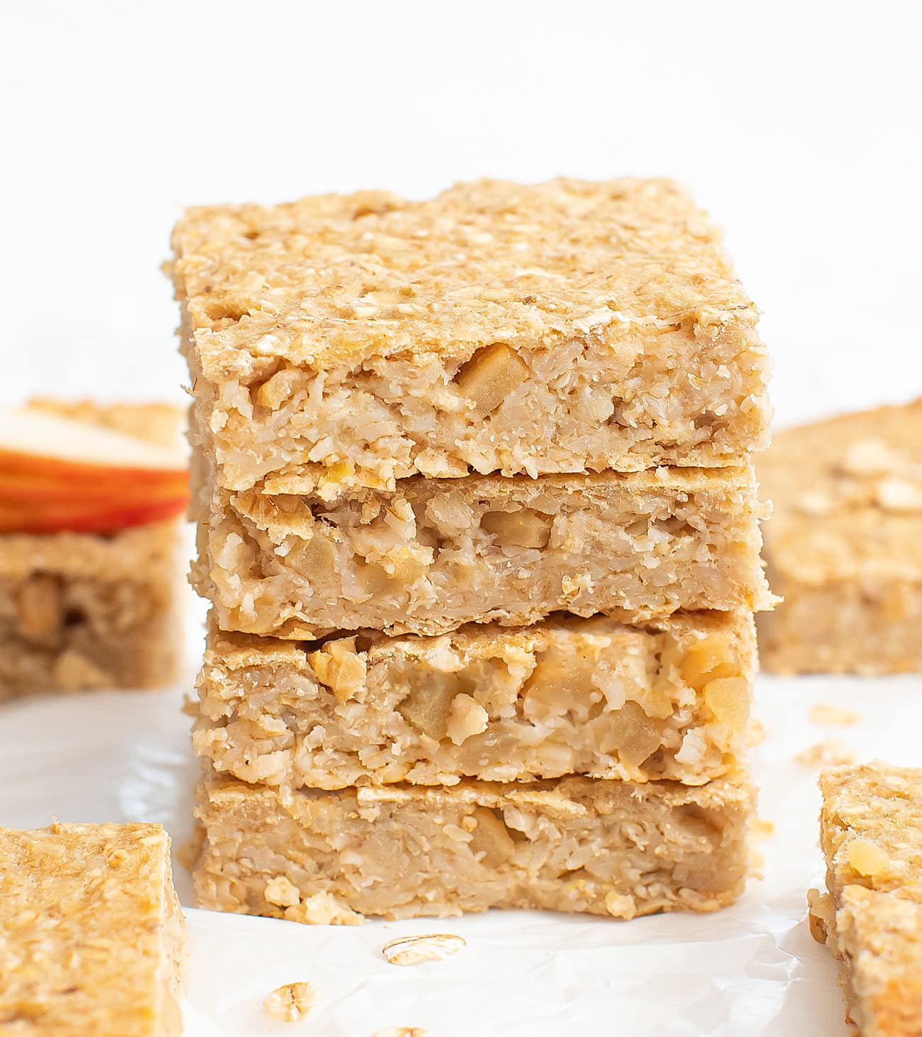 3 Ingredient Healthier Apple Oatmeal Bars (No Flour, Eggs, Refined ...