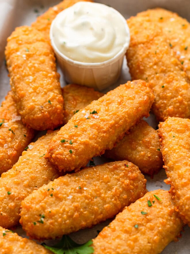 3 Ingredient Keto High Protein Fish Sticks - Kirbie's Cravings