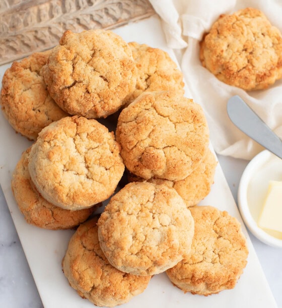 4 Ingredient Keto High Protein Biscuits - Kirbie's Cravings