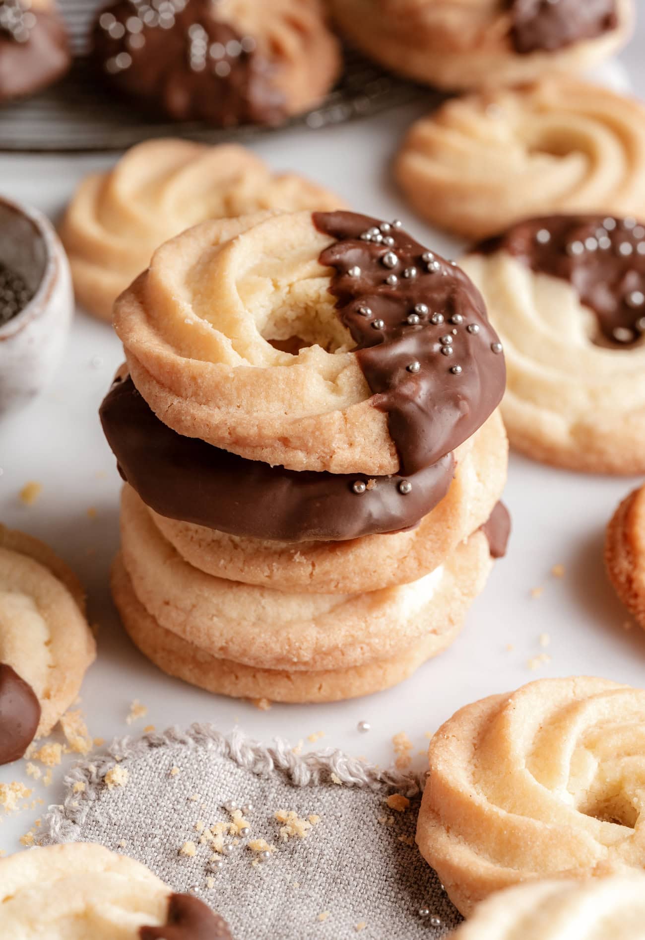 3 Ingredient Butter Cookies - Kirbie's Cravings