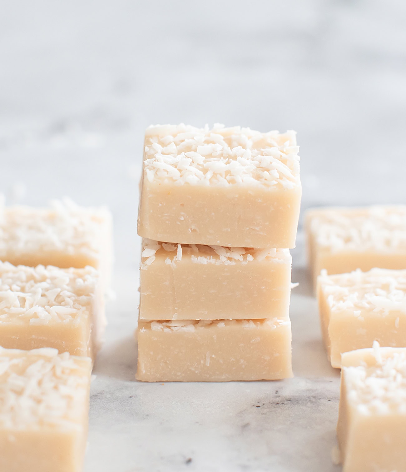 3 Ingredient Coconut Fudge (No Dairy, Butter or Oil) - Kirbie's Cravings