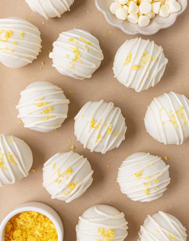 4 Ingredient No Bake Lemon Cake Balls (No Wheat Flour, Eggs, Dairy ...