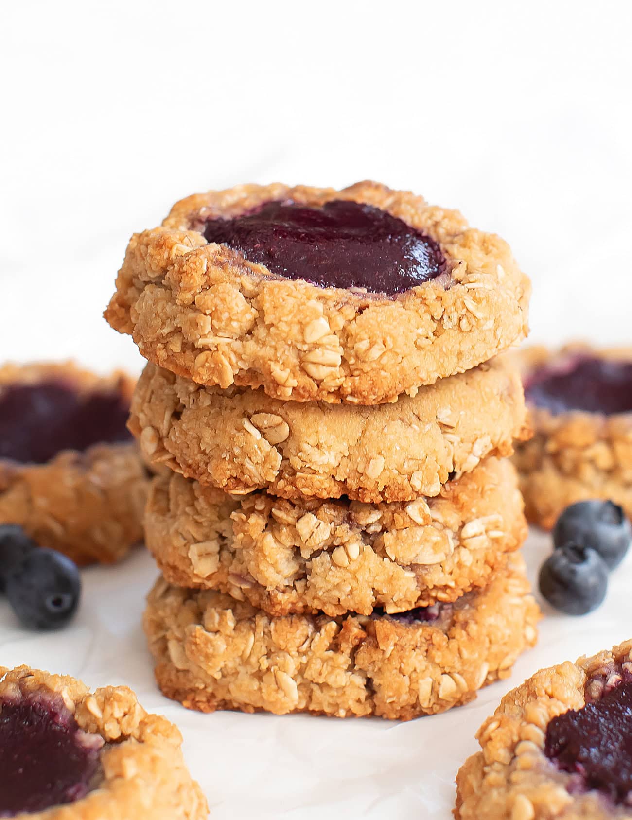 4 Ingredient Blueberry Pie Oatmeal Cookies (No Wheat Flour, Eggs ...