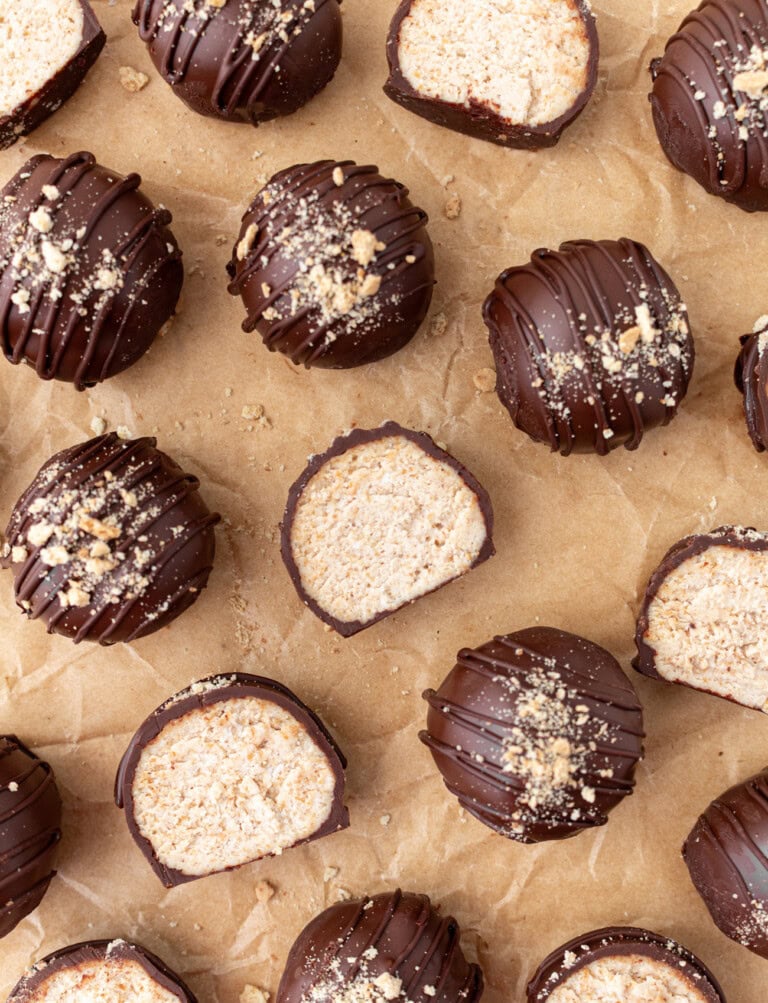 4 Ingredient No Bake Cheesecake Balls - Kirbie's Cravings